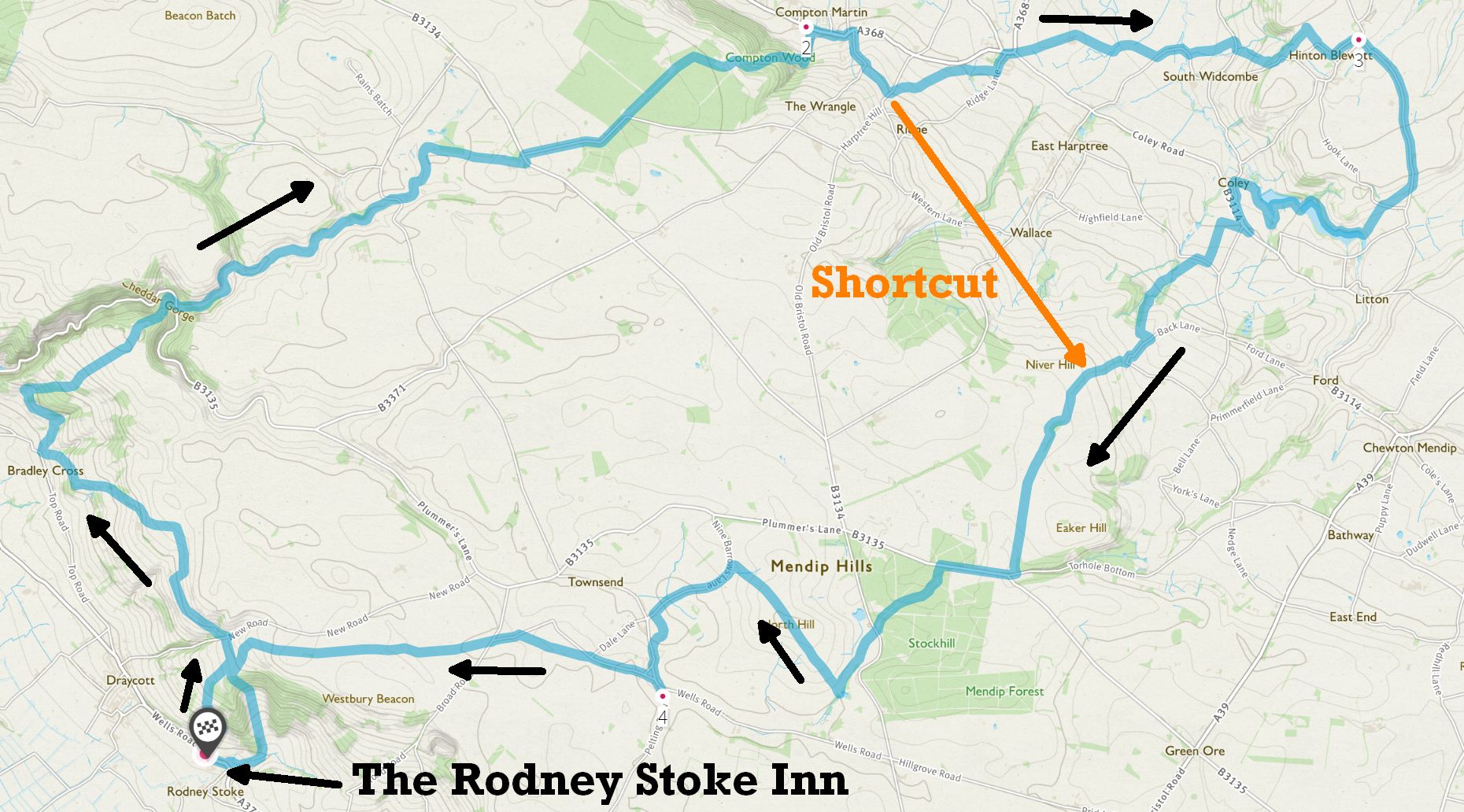 The Rodney Stoke Inn, Rodney Stoke – Butcombe Trail Ultra